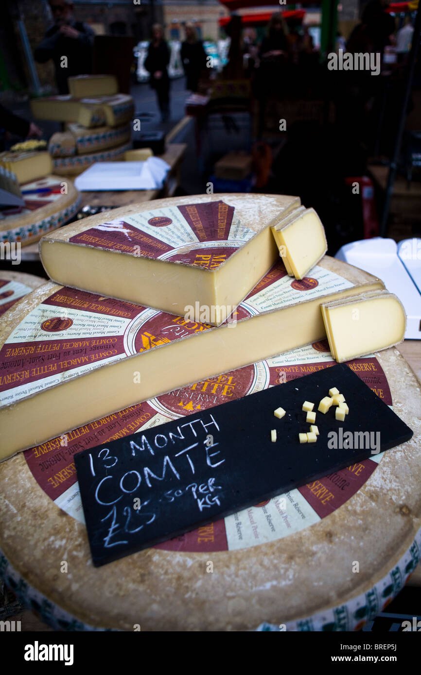 Comte cheese wedges Stock Photo - Alamy