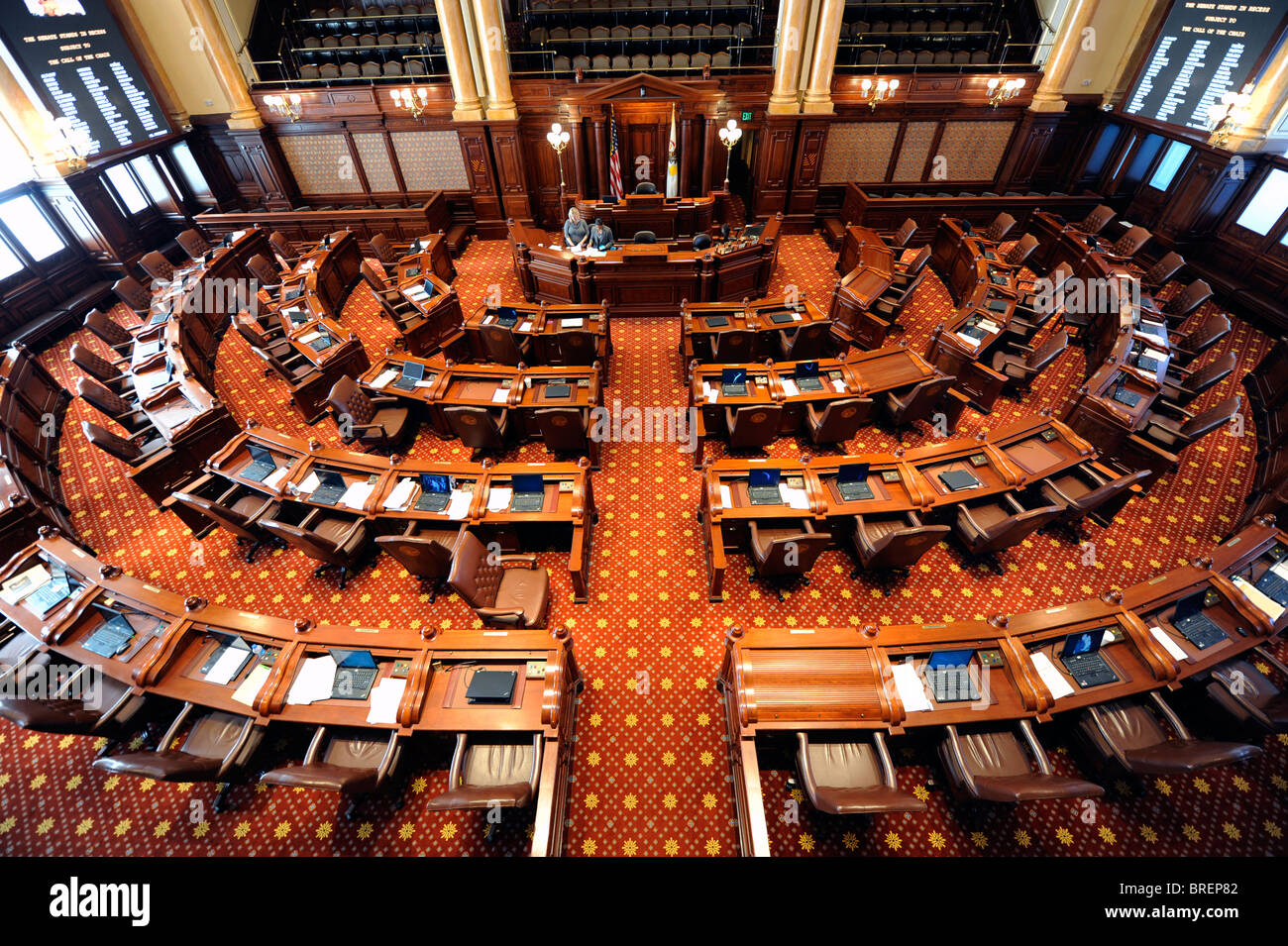 Senate Chambers State Capitol Building Springfield Illinois Stock Photo ...
