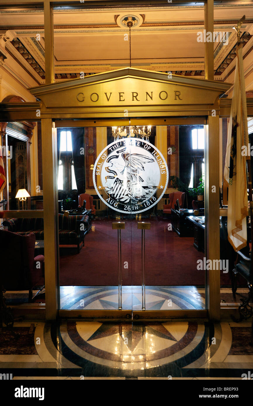 Governor's Office with State Seal Springfield Illinois Stock Photo - Alamy