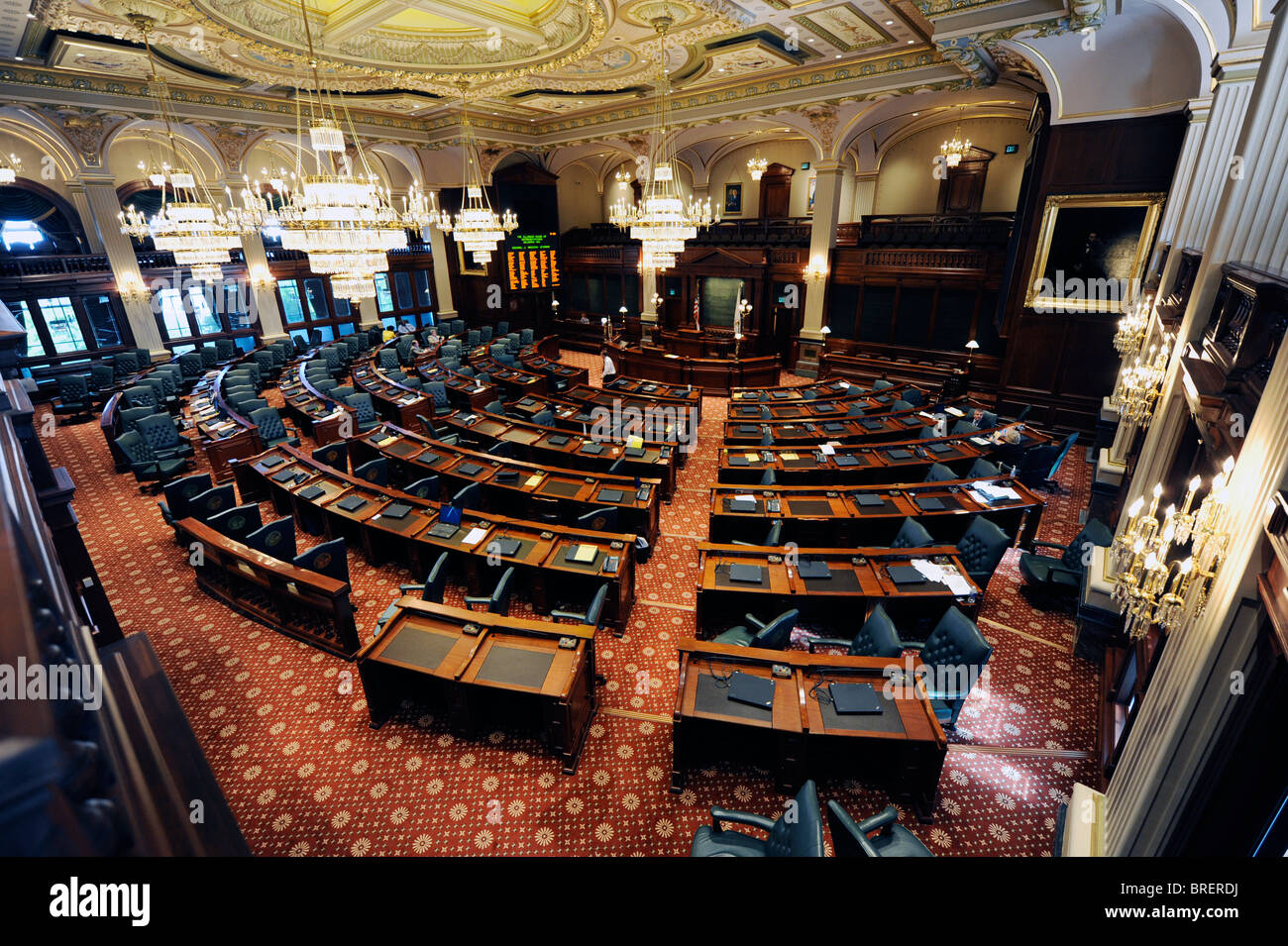 Illinois house chamber hi-res stock photography and images - Alamy