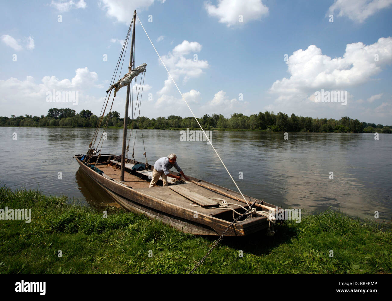 Boat trip on the Loire River with Jean Ley on his traditional wooden ...