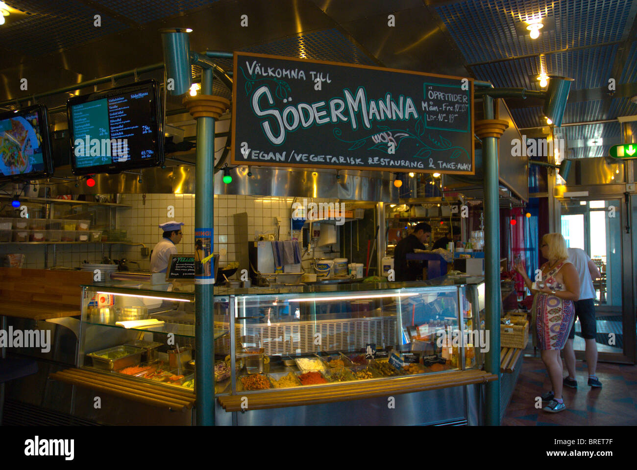 Vegetarian and vegan food stall Söderhallarna Saluhall (food market ...