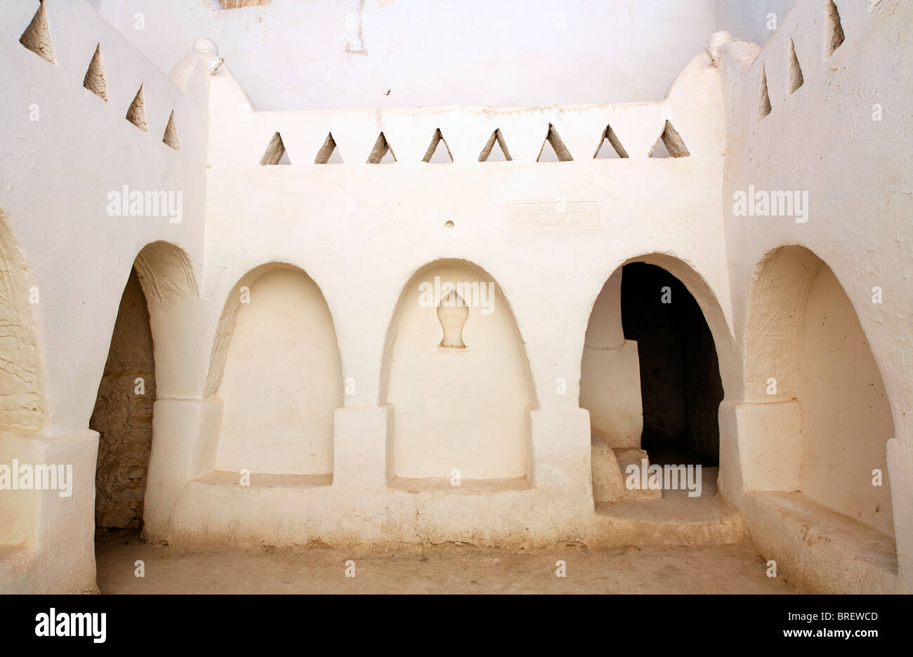 Courtyard in Ghadames Old Town, Libya Stock Photo - Alamy
