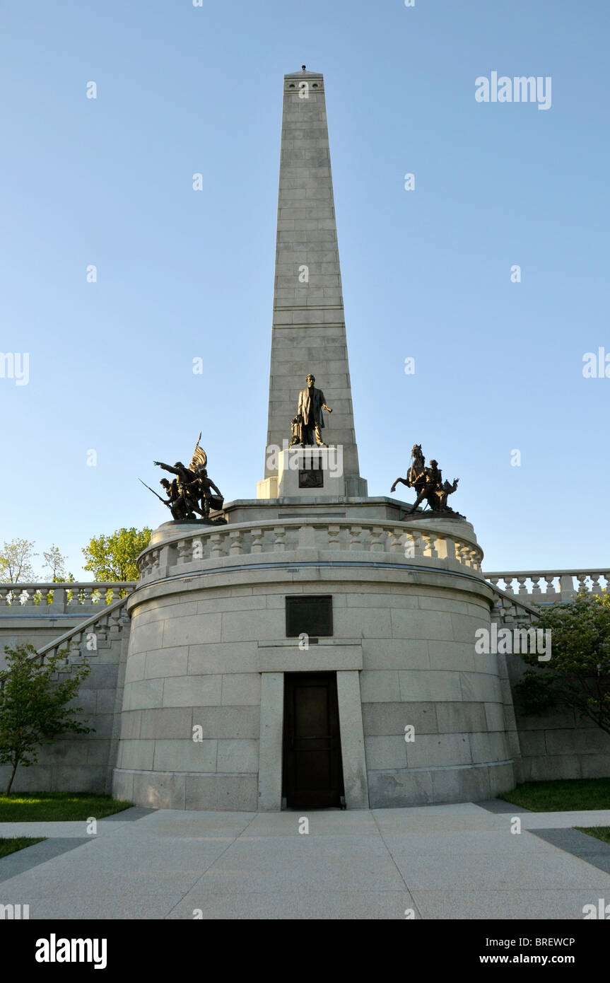 Abraham Lincoln Tomb Oak Ridge Cemetery Springfield Illinois Stock ...