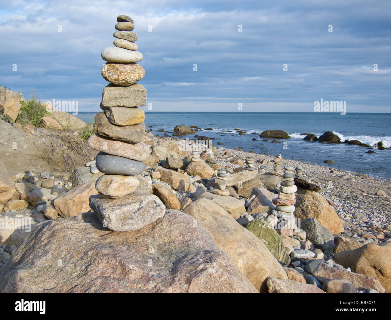Rock cairn beach hi-res stock photography and images - Alamy