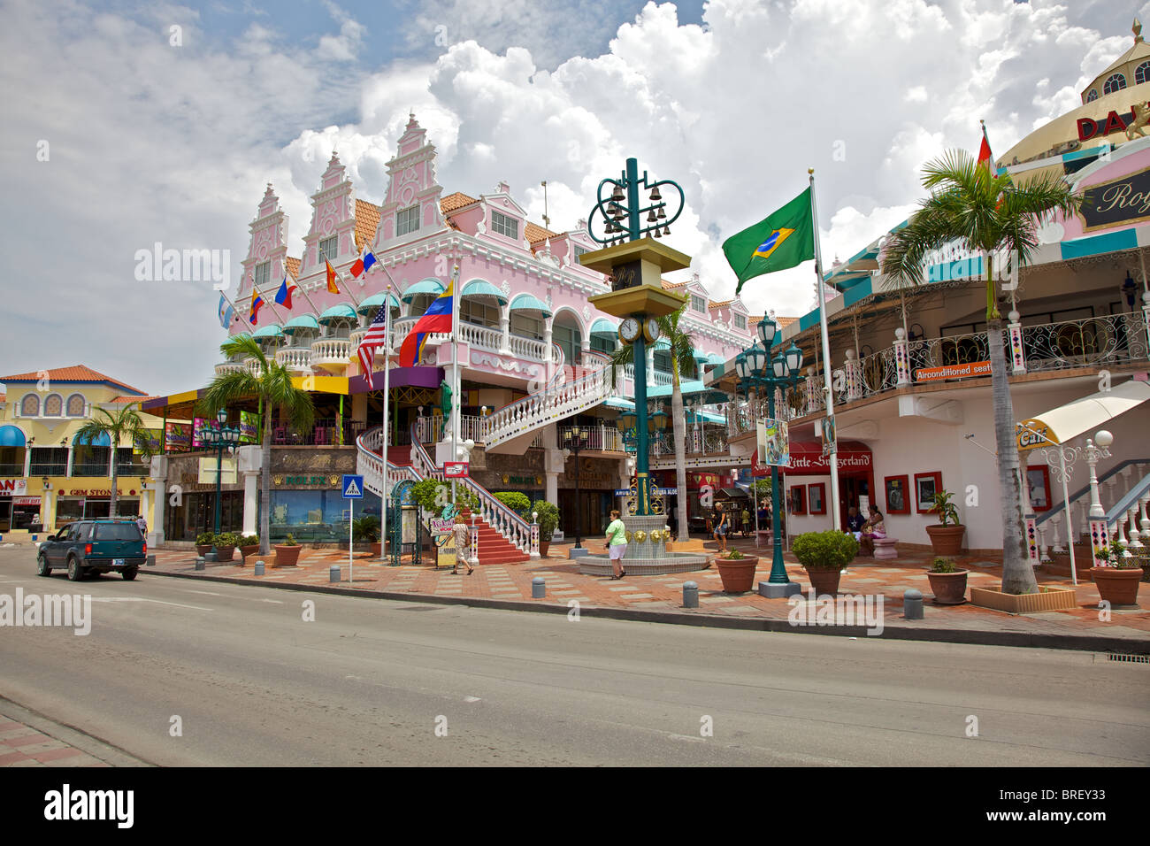 Main street oranjestad aruba dutch hi-res stock photography and images ...
