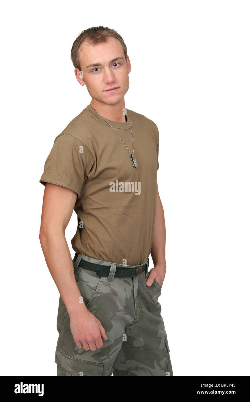Soldier t shirt hi-res stock photography and images - Alamy