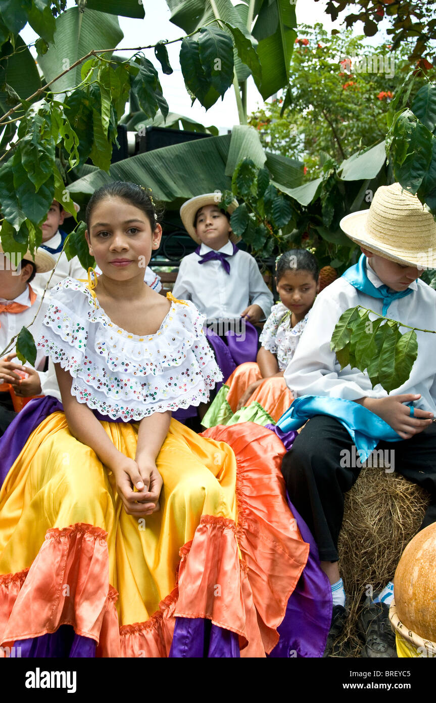 Girl in a traditional Costume Independence day Ciudad Colon Central ...