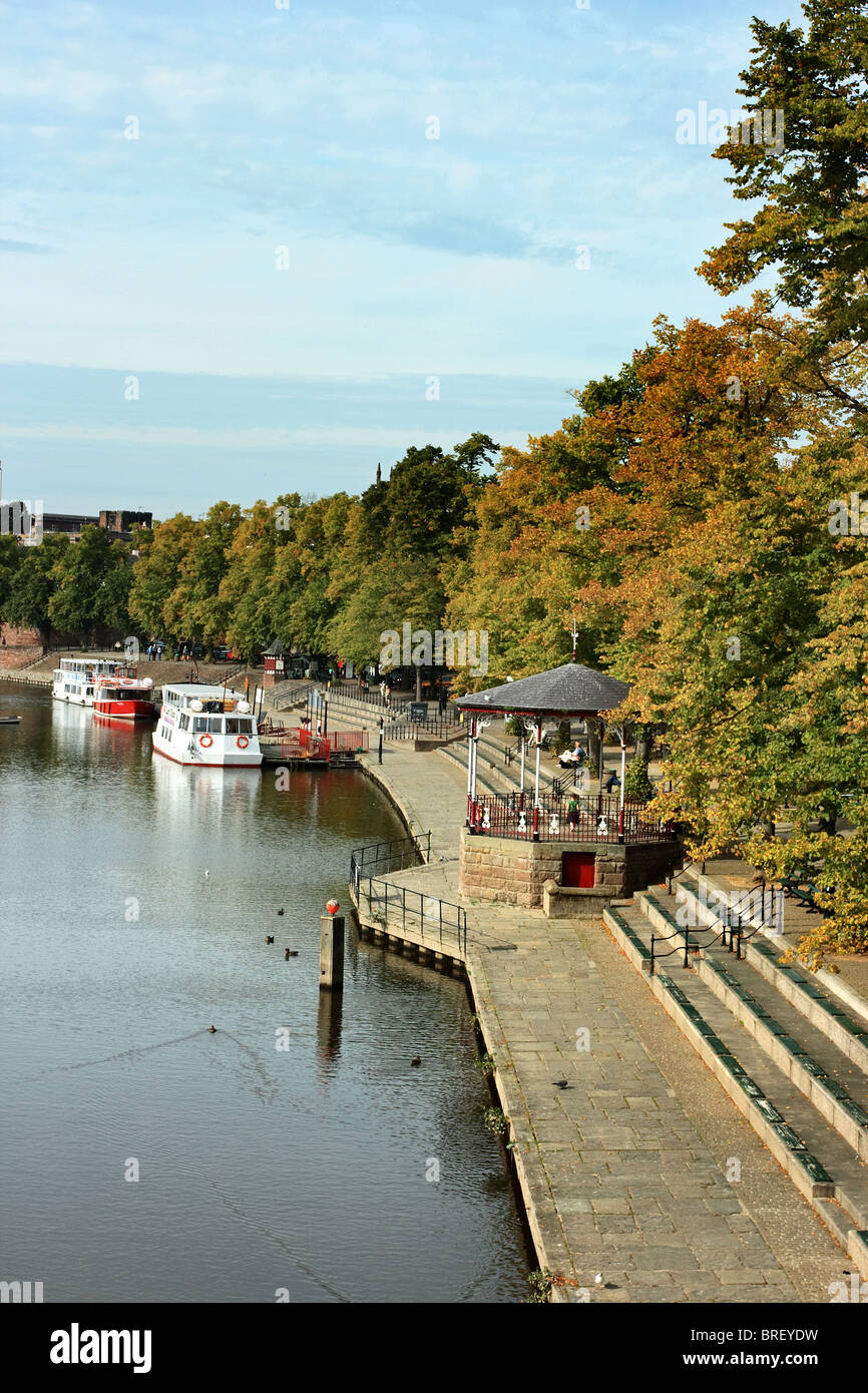 Bandstand beside the river Dee at Chester Stock Photo - Alamy
