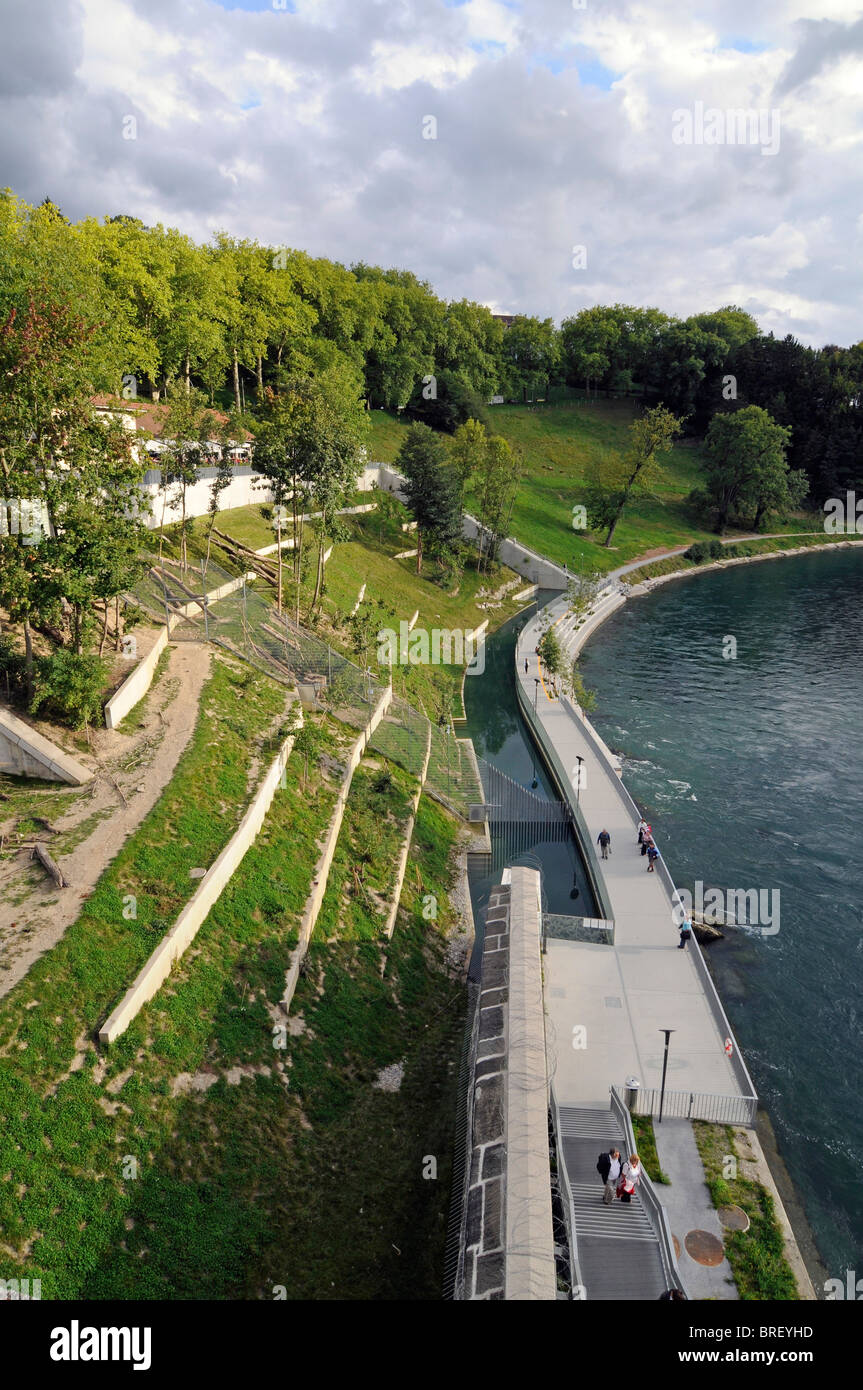 The new bears park ("baerebpark") on open ground replacing the old ...