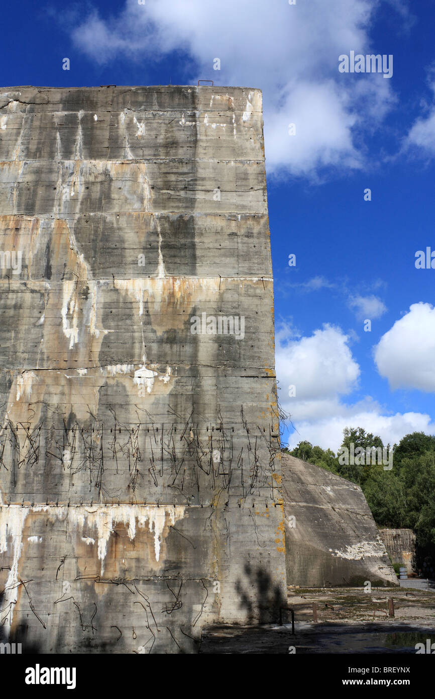 The Blockhaus at Eperlecques, a giant concrete bunker, is the V2 launch ...
