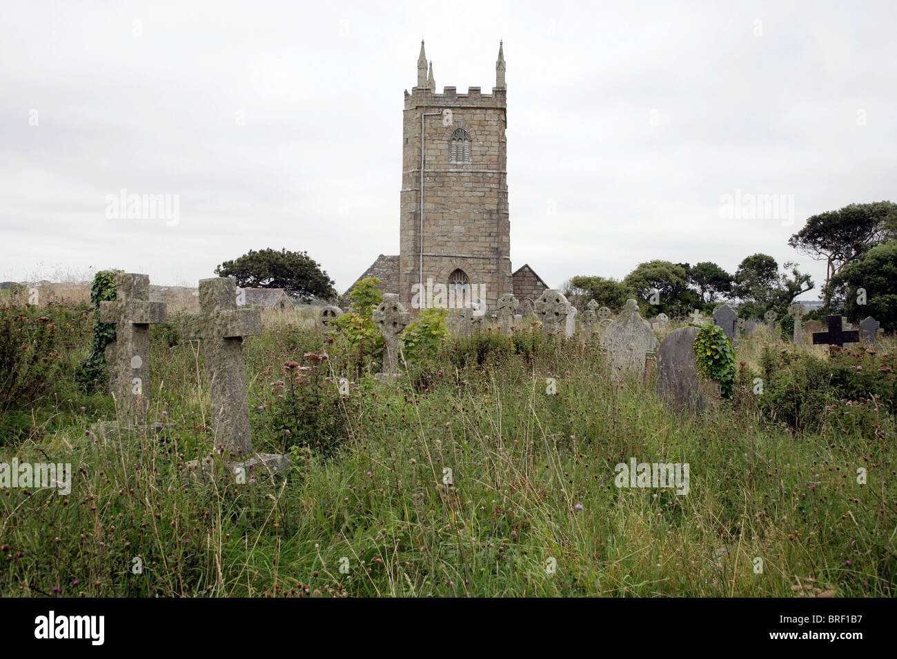 Church, Lelant, Cornwall, South England, Great Britain, Europe Stock ...