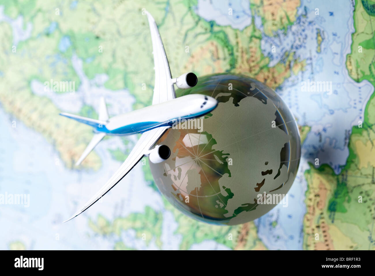 Flight around the world Stock Photo - Alamy