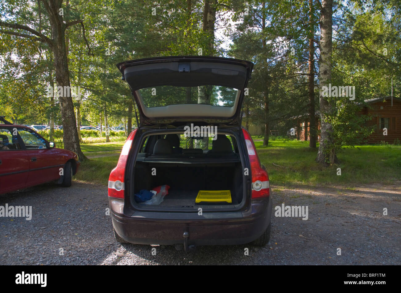Car boot open parking lot hi-res stock photography and images - Alamy