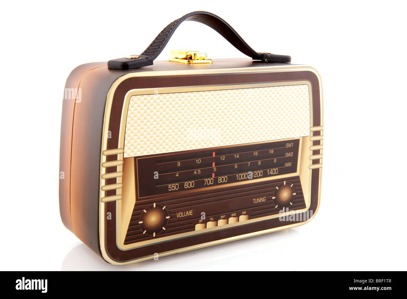suitcase in the shape of an old radio Stock Photo - Alamy