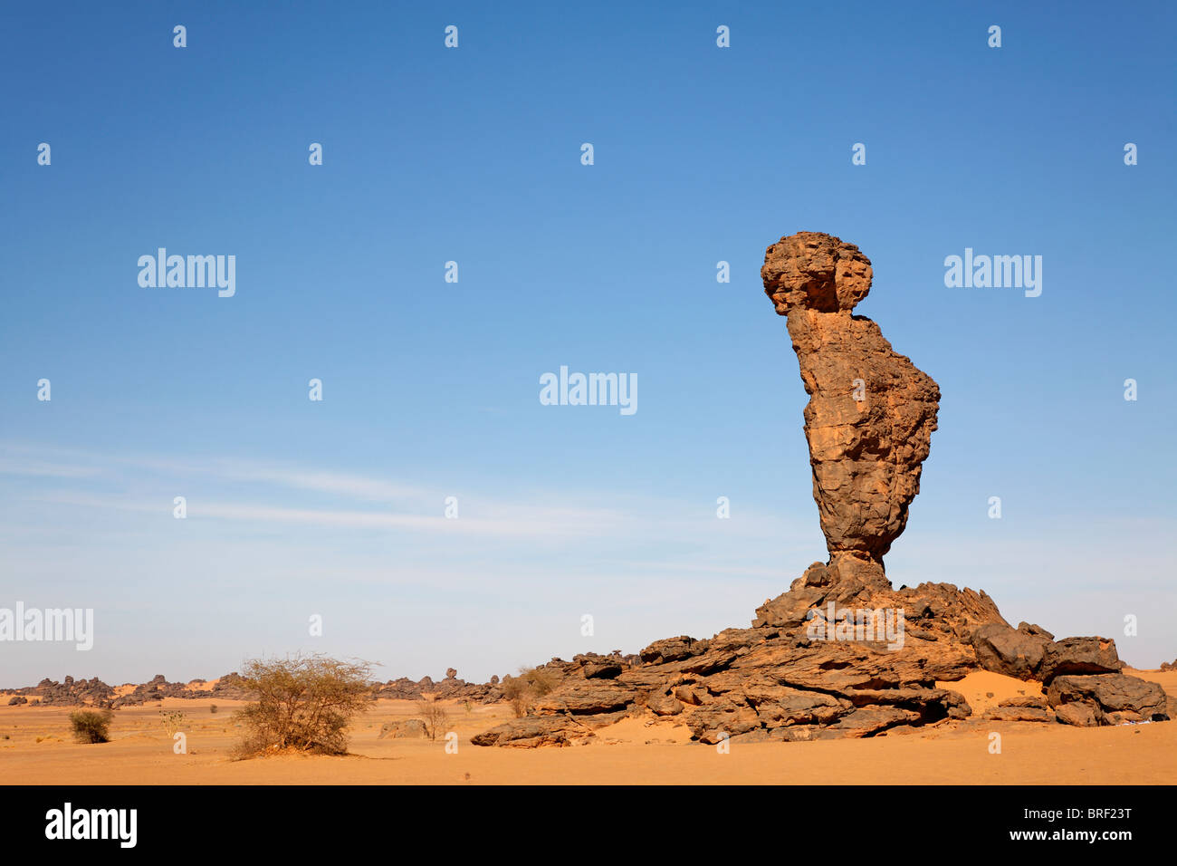 Natural rock formation in the Akakus Mountains, Libya Stock Photo - Alamy