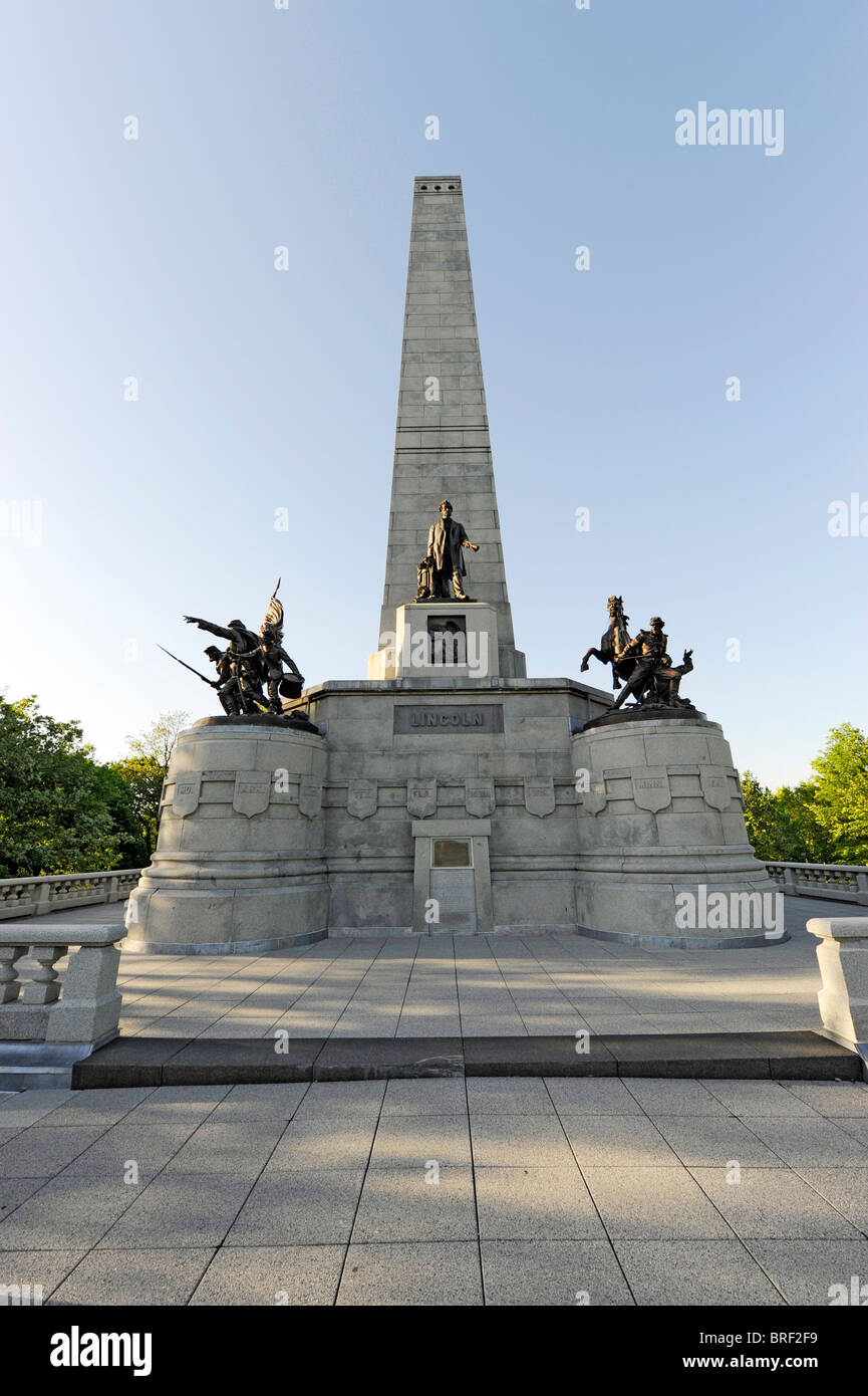 Abraham Lincoln Tomb Oak Ridge Cemetery Springfield Illinois Stock ...