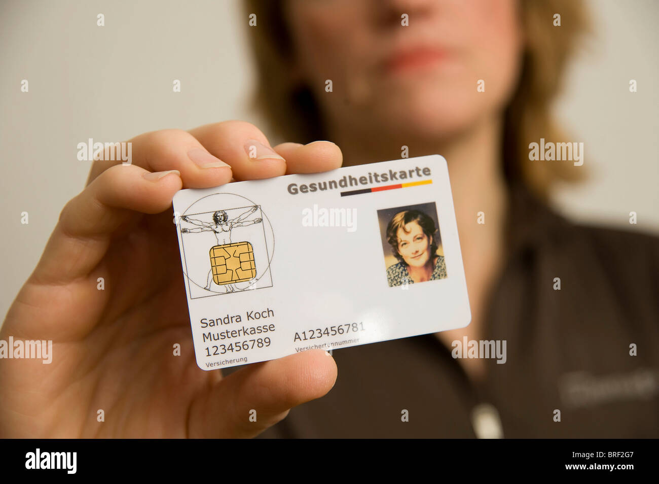 German electronic health insurance card Stock Photo - Alamy