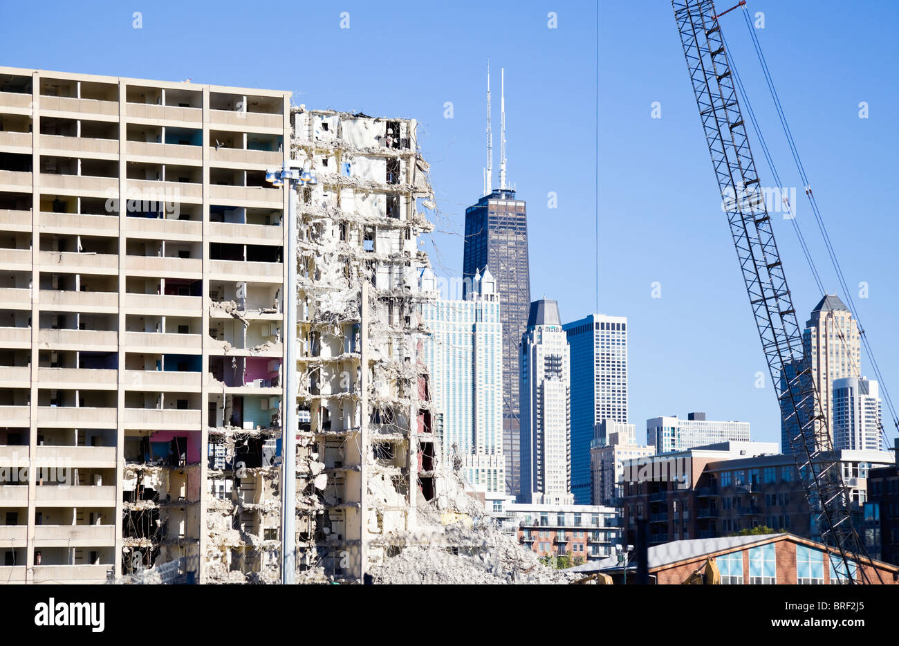 Demolition of project building Stock Photo - Alamy