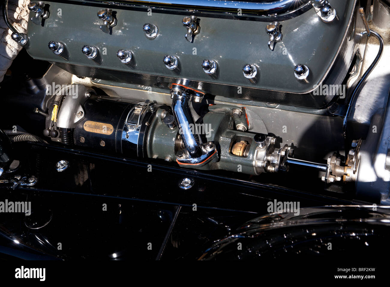 A 1930 Lincoln Phaeton engine Stock Photo - Alamy