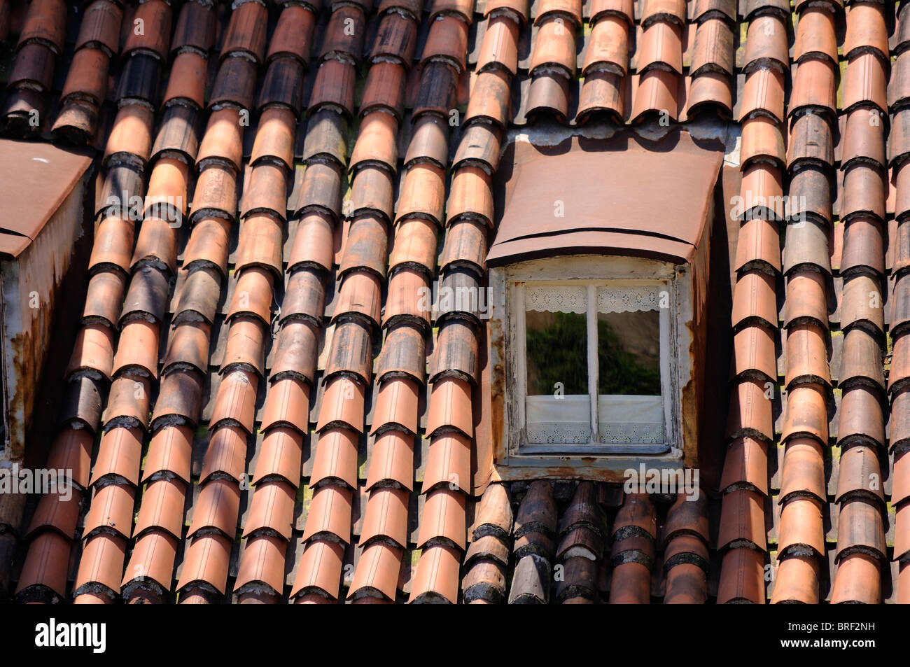 Red oxide roof tile hi-res stock photography and images - Alamy
