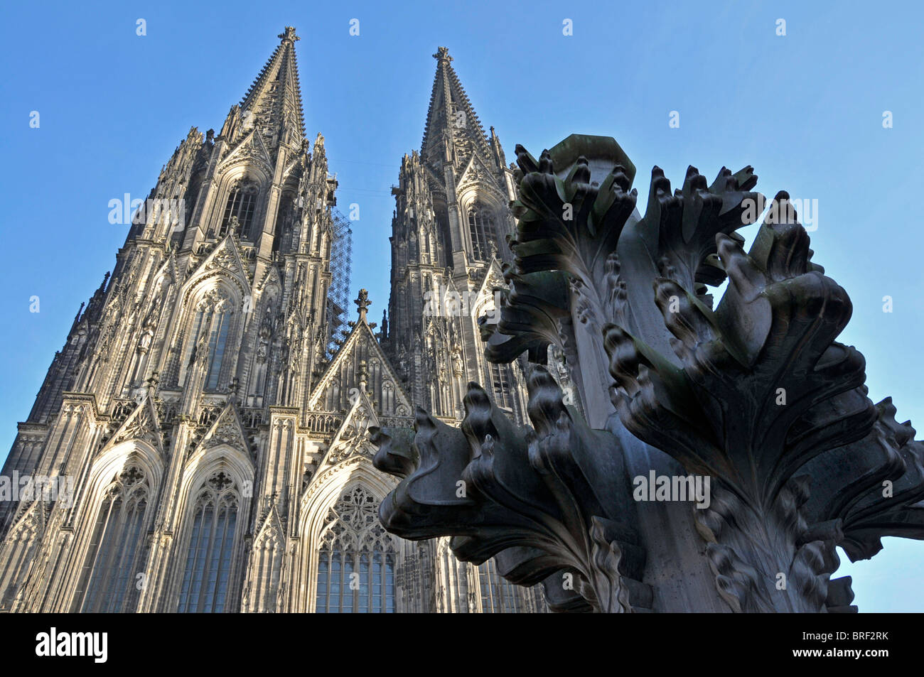 Model of a stone finial, symbolic of the completion of the cathedral ...