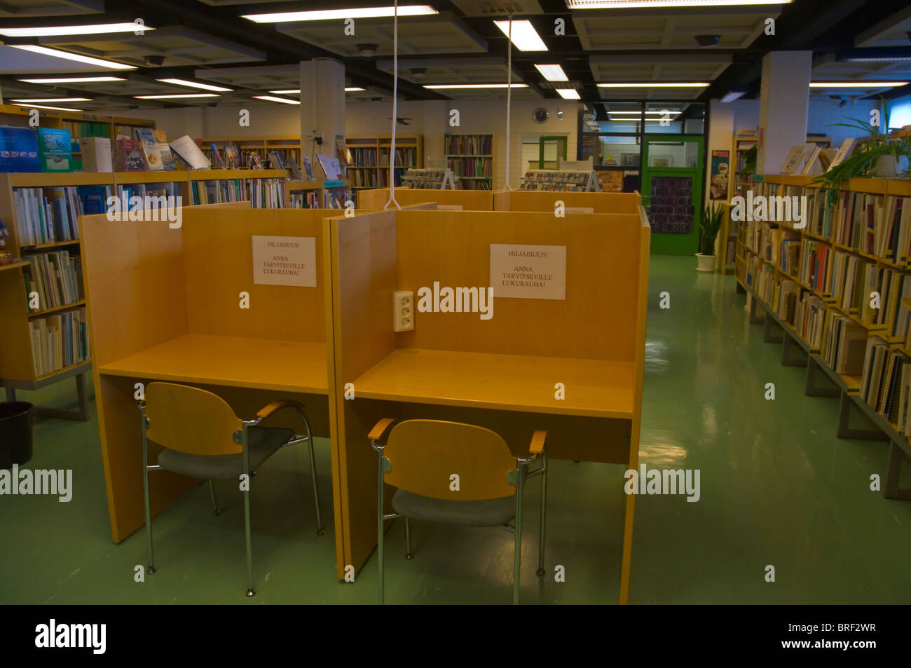 Study area at library Finland Scandinavia northern Europe Stock Photo ...