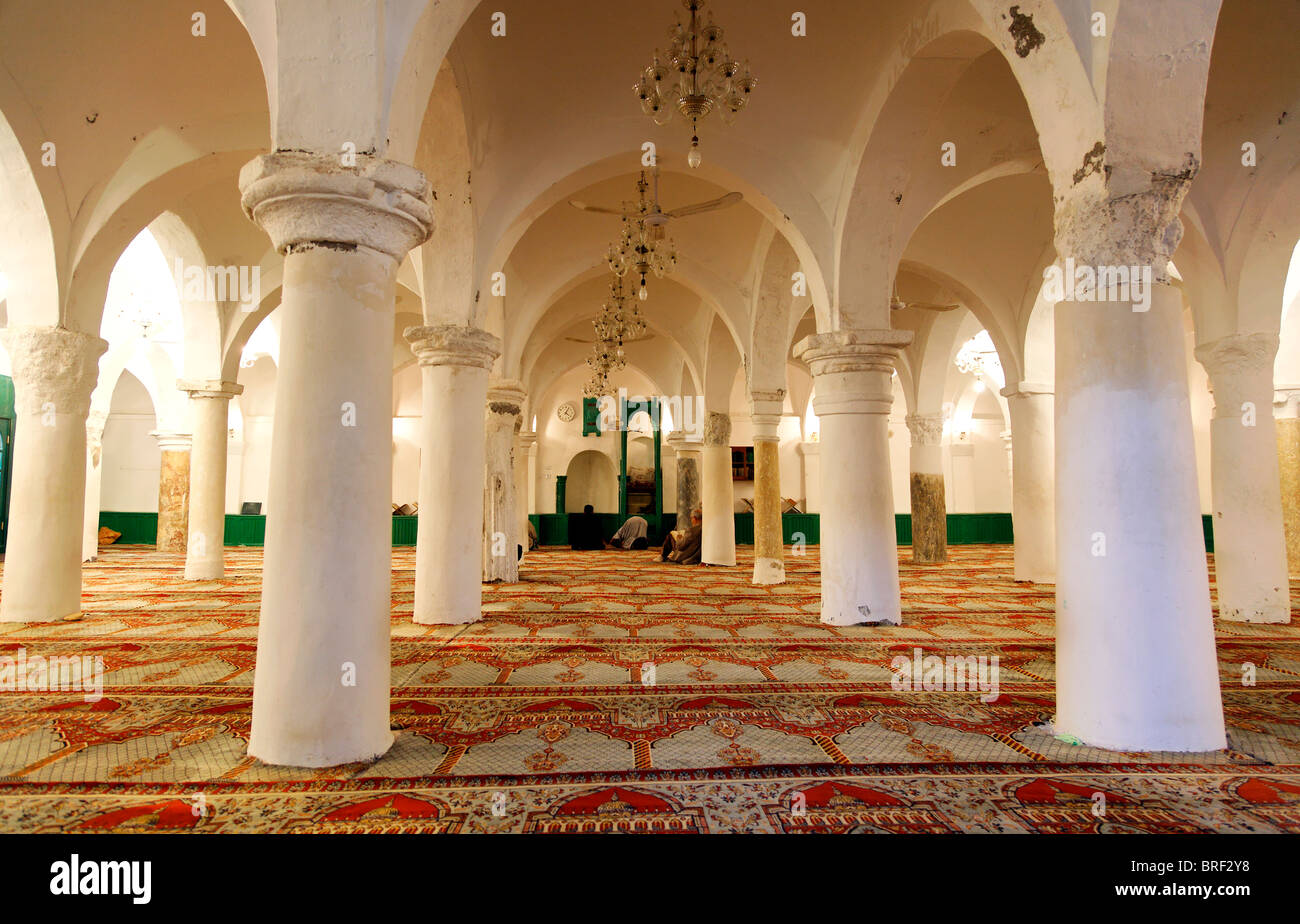 Interior of the Qaramanli mosque in Tripoli, Libya Stock Photo - Alamy