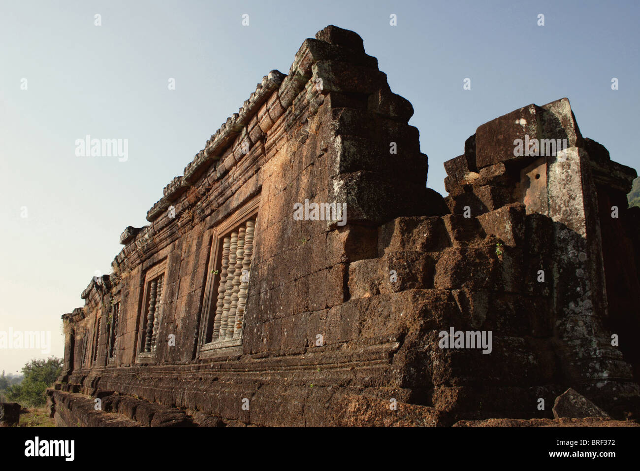 The ruins of ancient and historic Angkor era Wat Phu, built by the ...