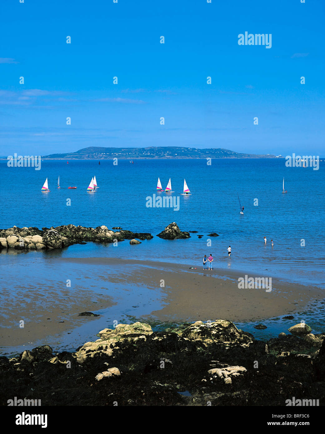 Dublin Bay, View From Monkstown Towards Howth Head, Co Dublin, Ireland ...