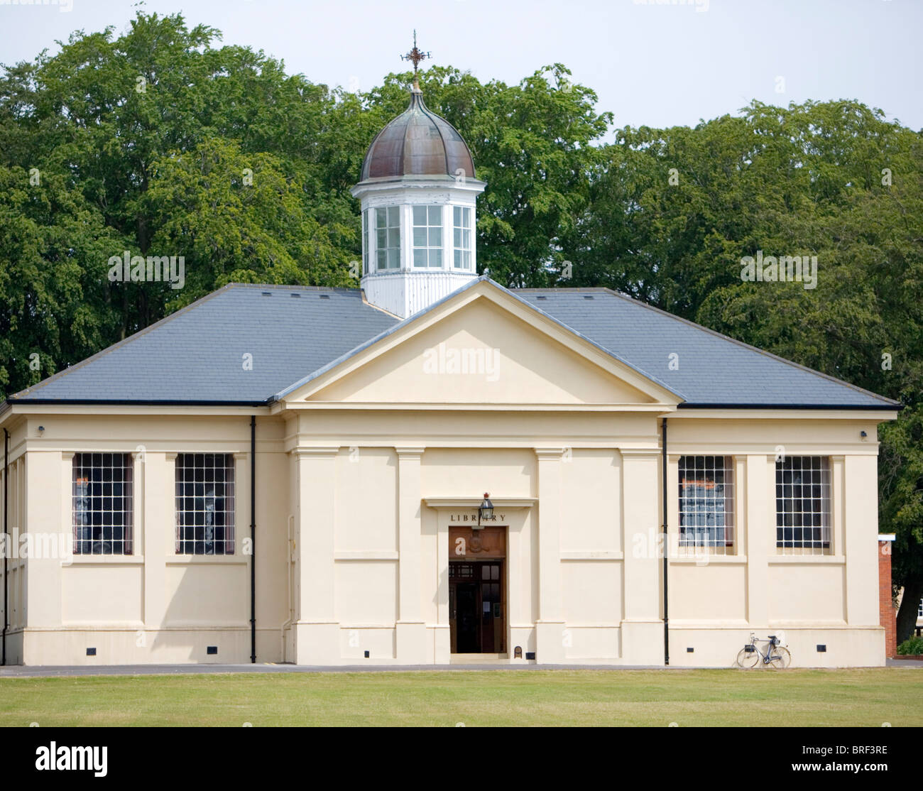 The Library at the Royal Military Academy Sandhurst with Bicycle Stock ...