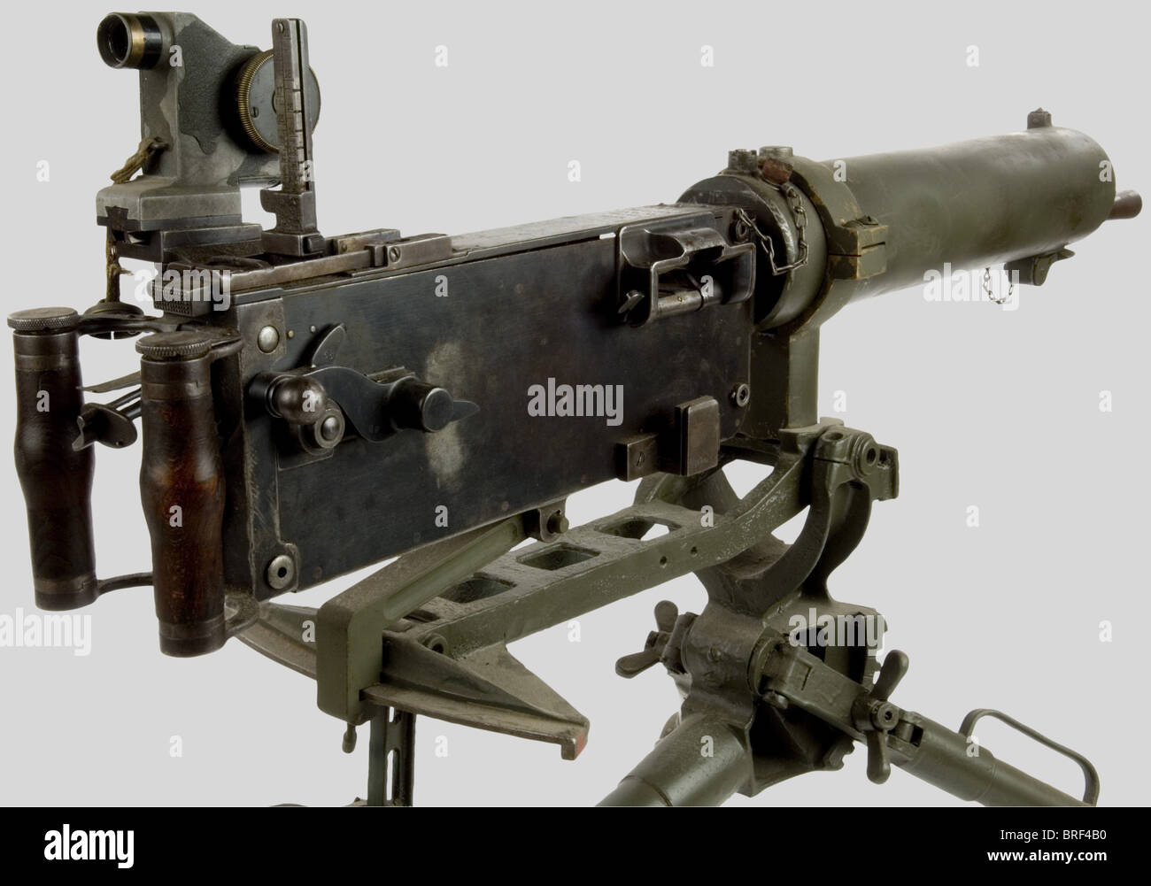 Armes à feu, Mitrailleuse Maxim M.G 08, réutilisée par l'Armée ...