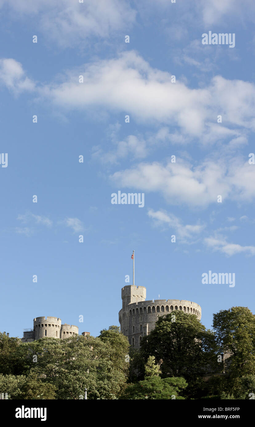 The Round Tower or Keep,part of the historical Windsor Castle in ...