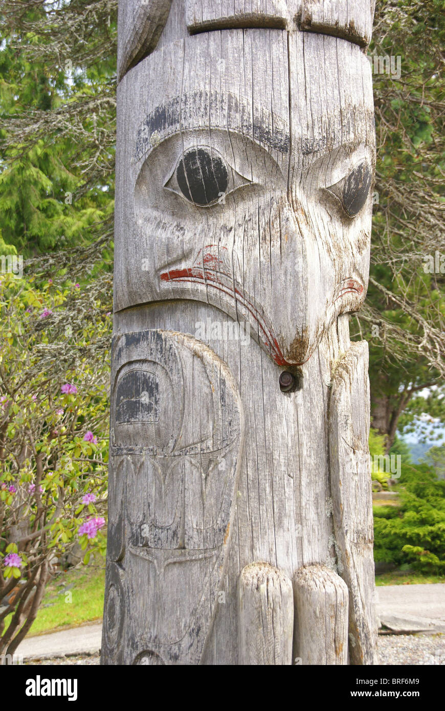 Totem pole, near carving shed, Prince Rupert, British Columbia, Canada ...