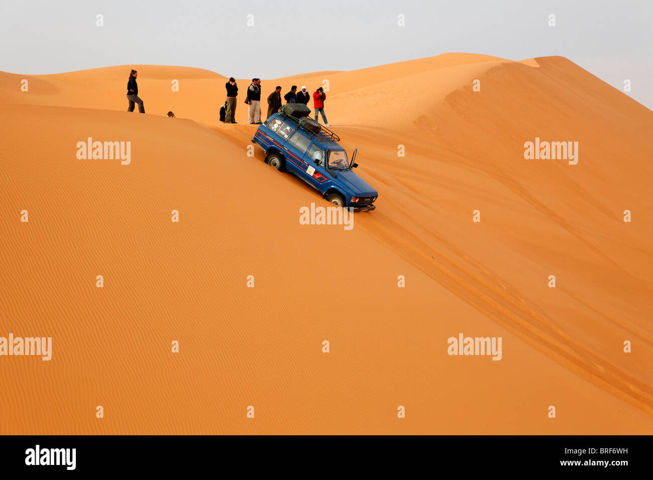 Four wheel drive safari into the Sahara Desert, Libya Stock Photo - Alamy