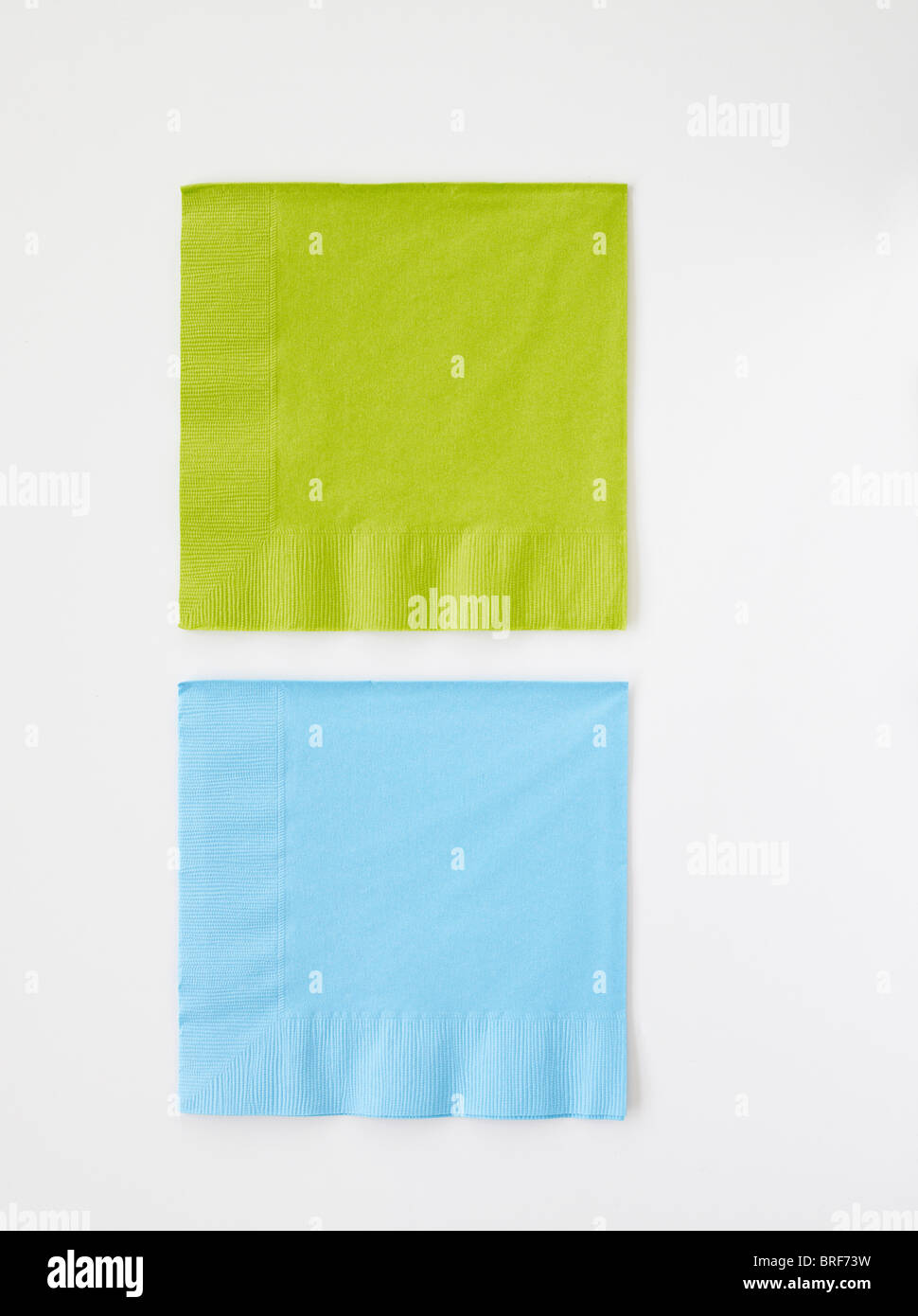 Two napkins on white background, close-up Stock Photo - Alamy