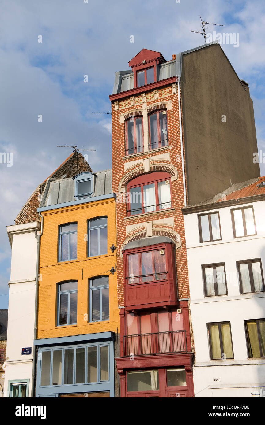 colourful buildings, lille, france Stock Photo - Alamy