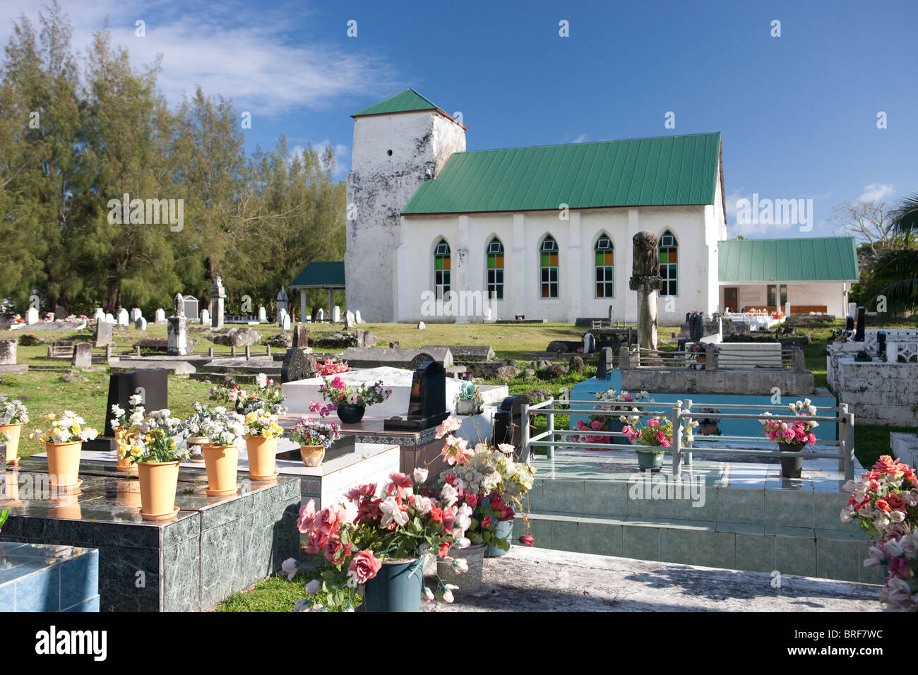 Church in Rarotonga Cook Islands Stock Photo - Alamy