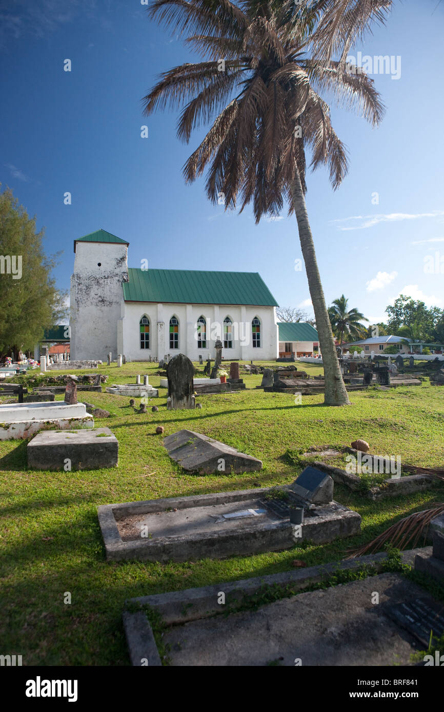Church in Rarotonga Cook Islands Stock Photo - Alamy