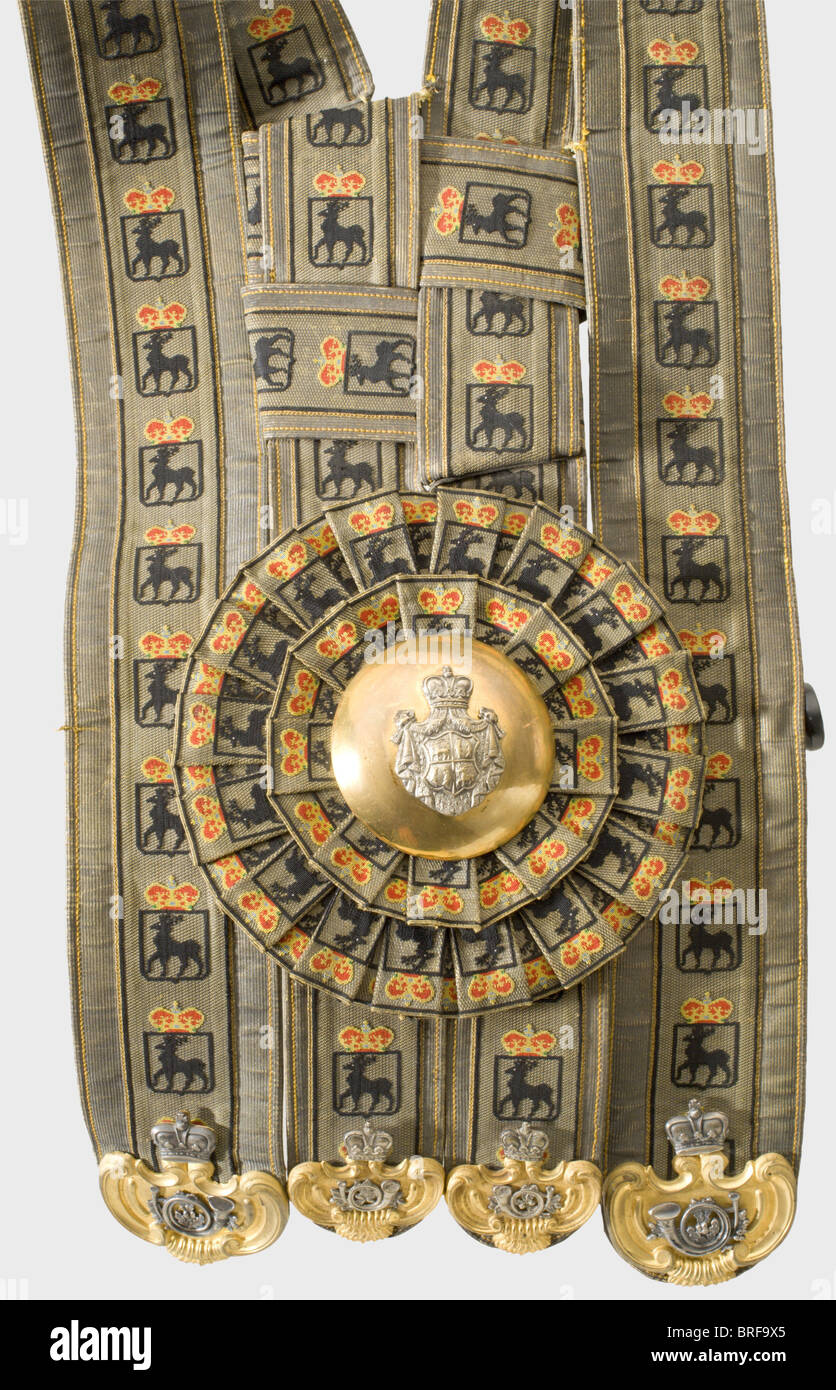 A bandolier and belt of the Counts of Stolberg-Wernigerode, middle of ...