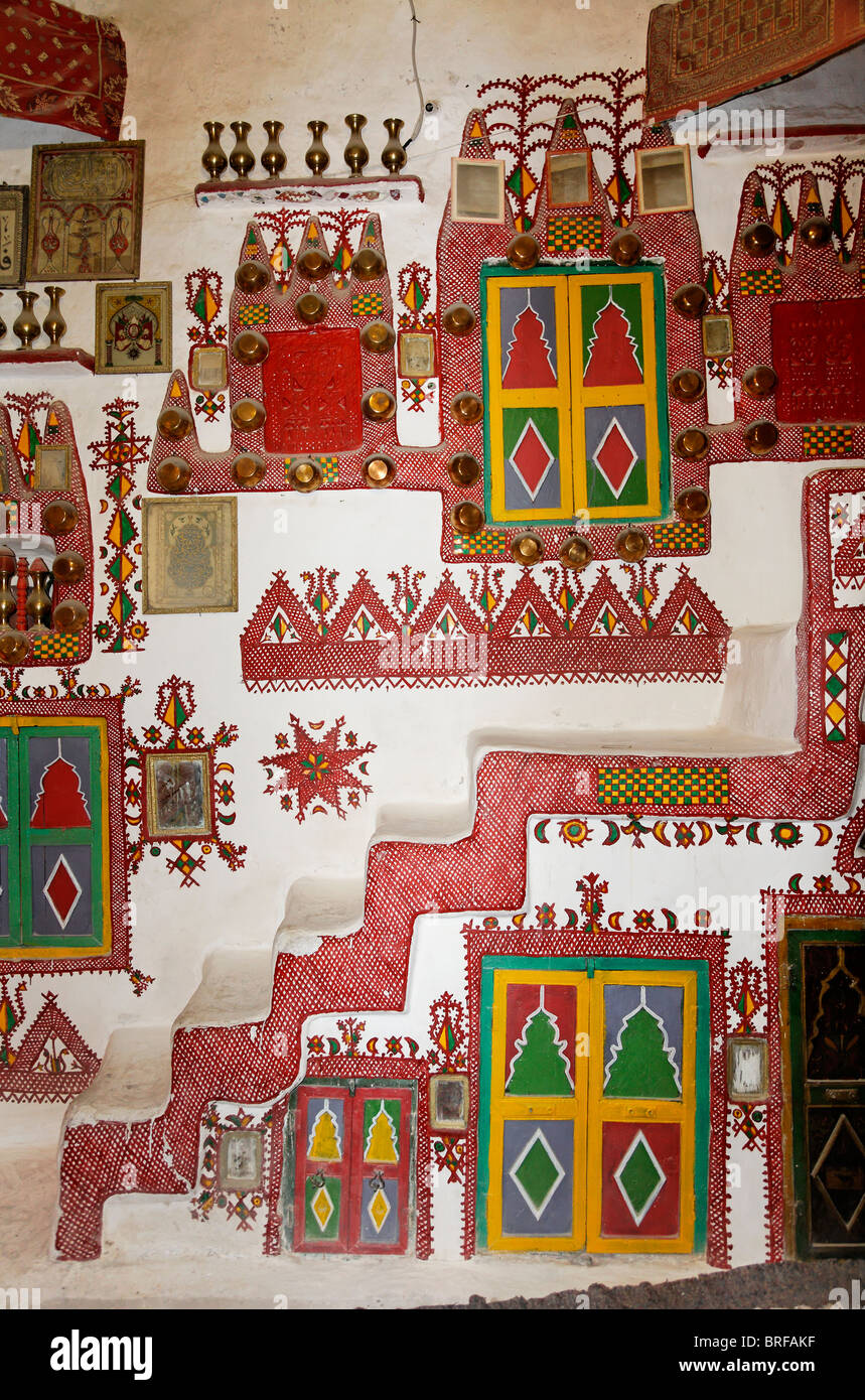 Interior decoration of a house in Ghadames Old Town, Libya Stock Photo ...
