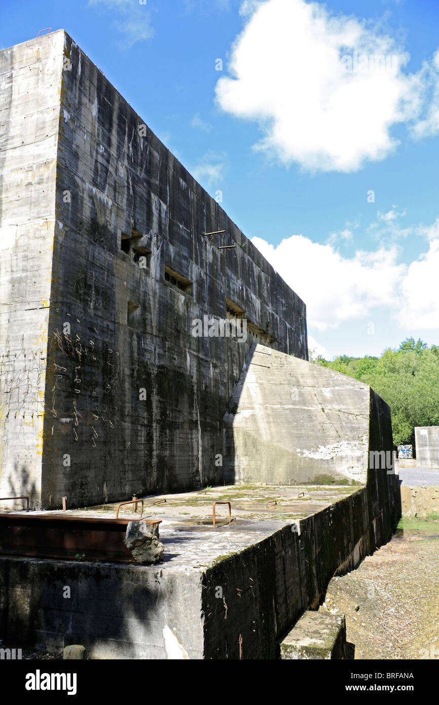 The Blockhaus at Eperlecques, a giant concrete bunker, is the V2 launch ...