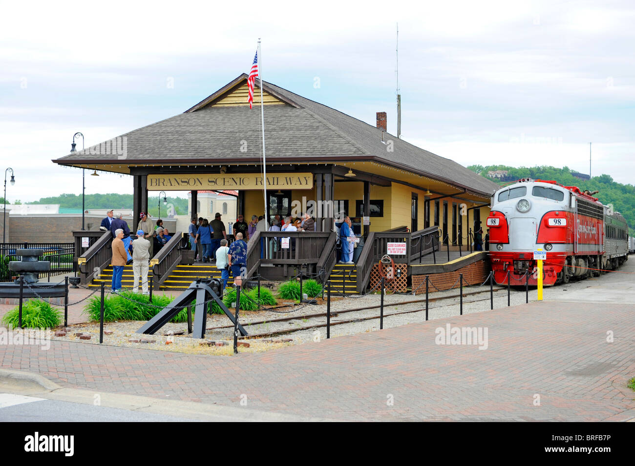 Visitors at Branson Scenic Railway in Branson Missouri Stock Photo - Alamy