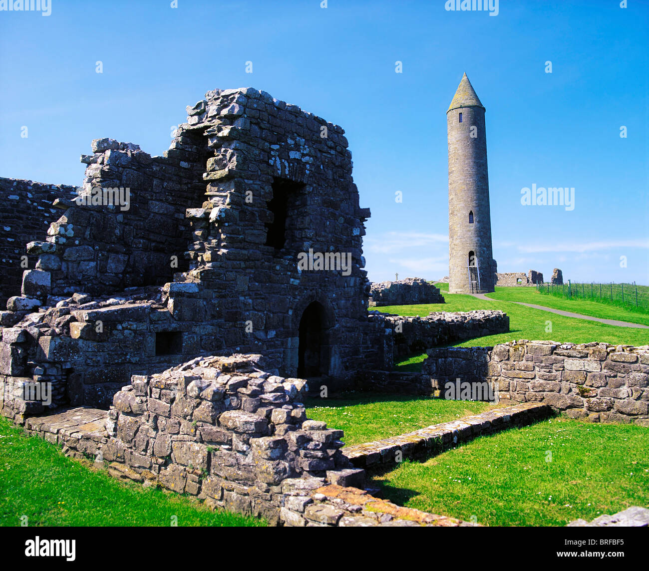 Devenish Monastic Site, Co Fermanagh, Ireland, 12Th Century Round Tower ...