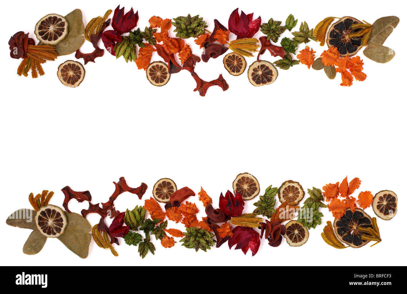 Multi colored flower border Cut Out Stock Images & Pictures - Alamy