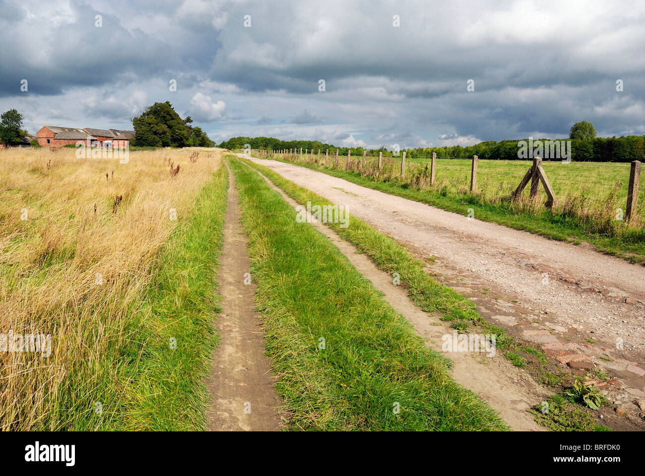 farm track shipley country park england uk Stock Photo - Alamy