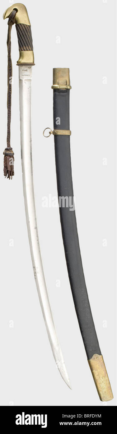 A shashqa for cossack enlisted men, private purchase item. Curved blade ...