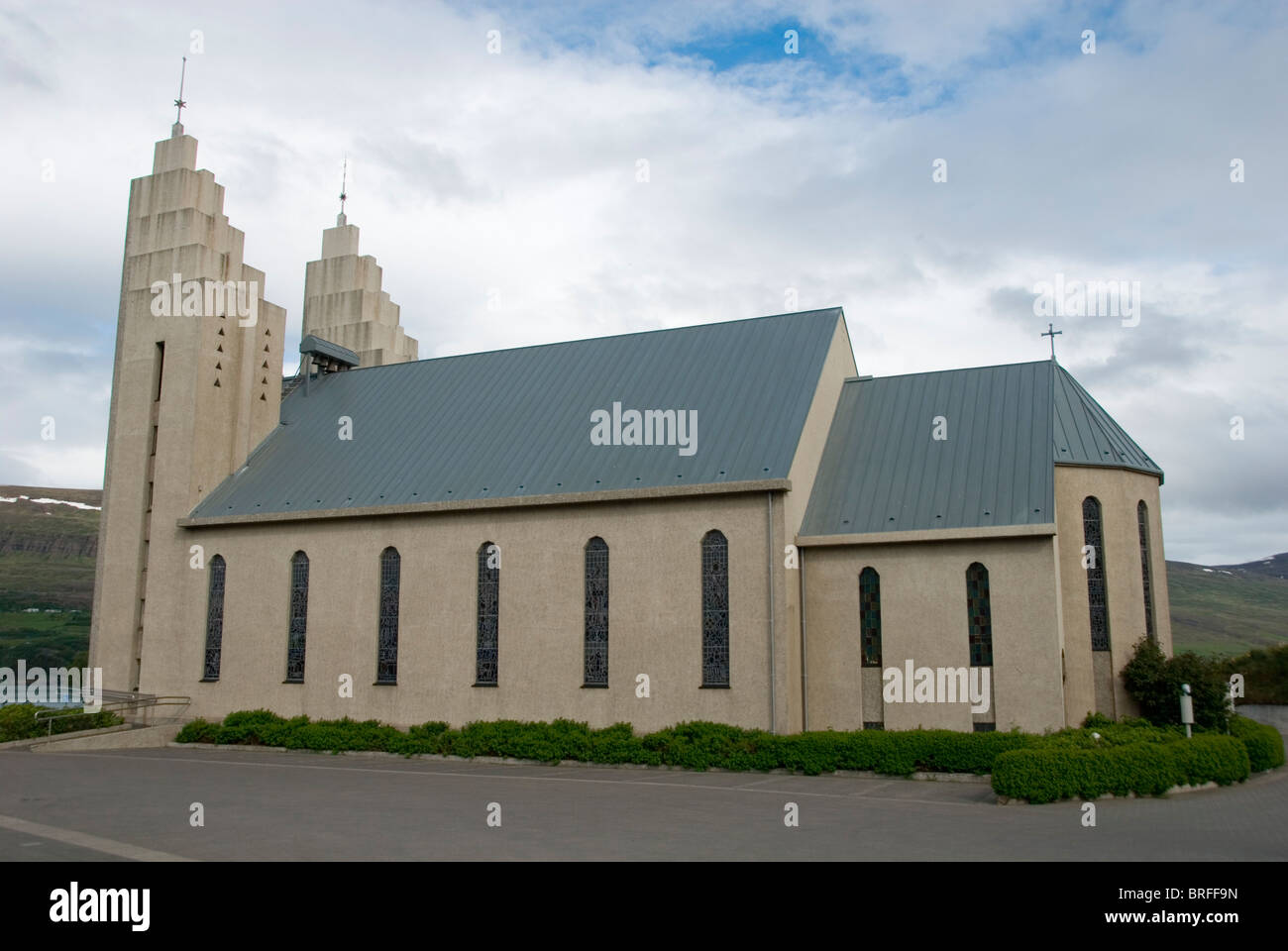 Akureyrarkirkja church hi-res stock photography and images - Alamy