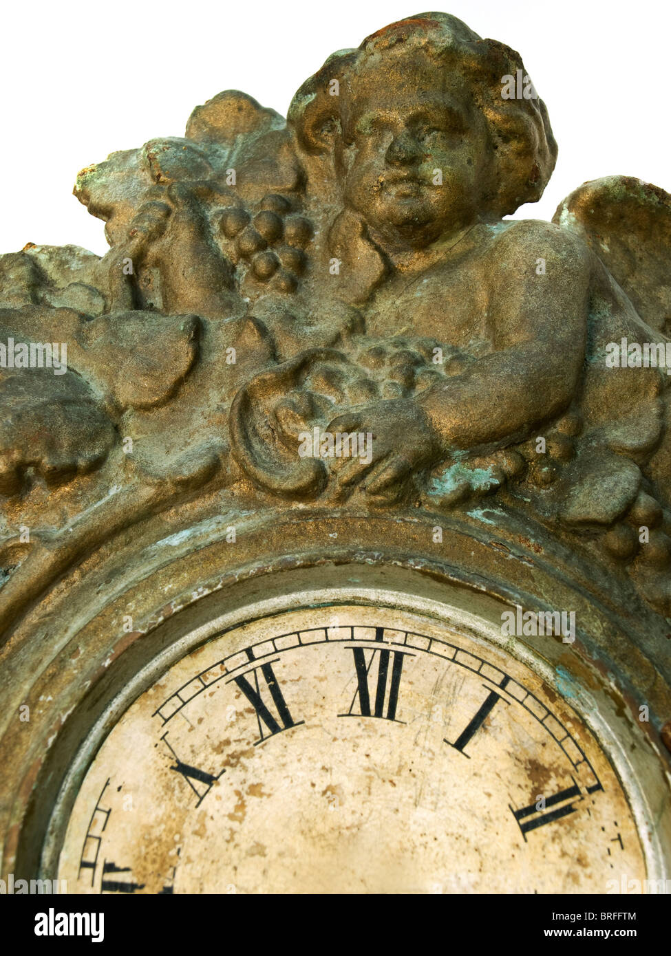 Clock without pointers and angel represent eternity or immortality ...