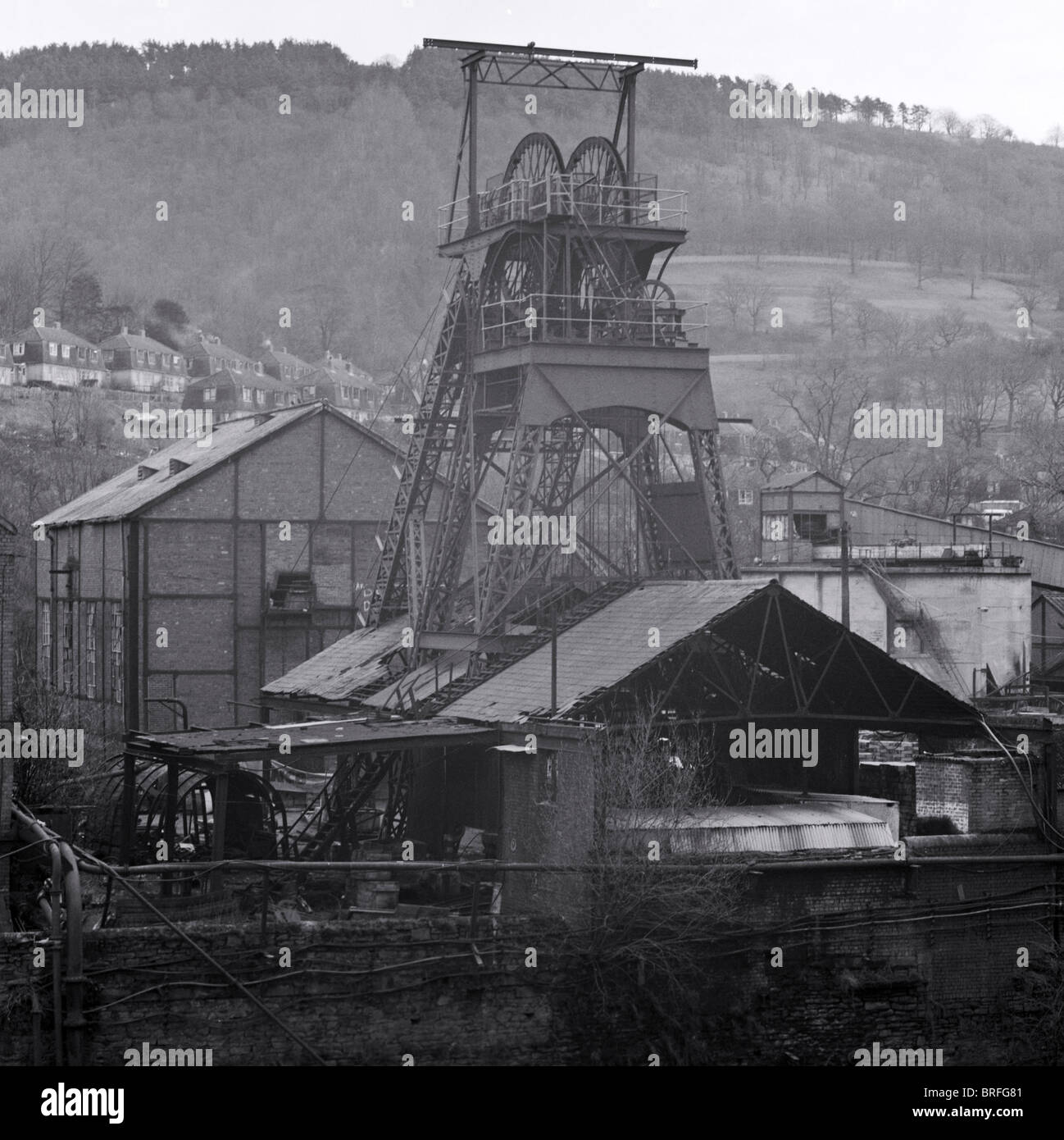 Disused Celynen South colliery near Newbridge Gwent South Wales UK ...